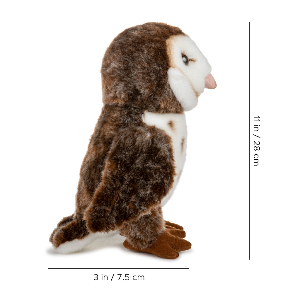 11" Plush Barn Owl Stuffed Animal – edZOOcation